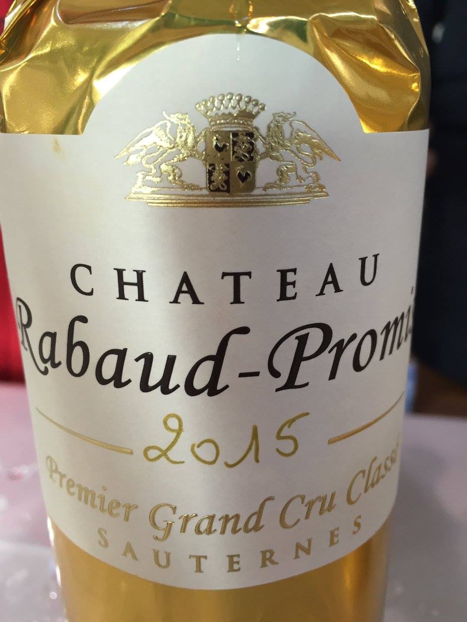 Château Rabaud-Promis 2015 – Sauternes, 1er Cru Classé – Vertdevin