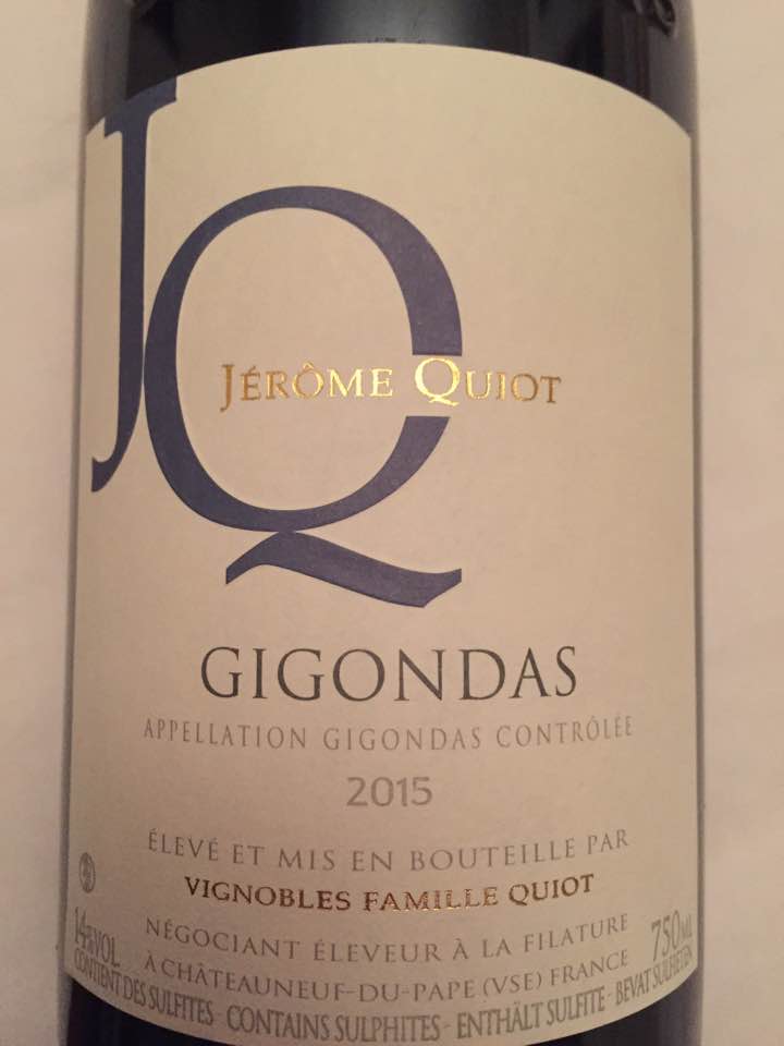 Jérome Quiot 2015 – Gigondas | Vertdevin