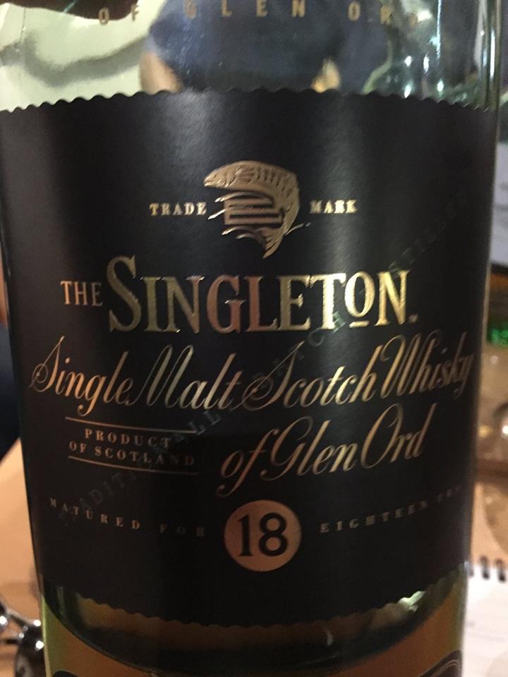 The Singleton – Glen Ord – 18 Years Old – Single Malt – Scotch Whisky ...