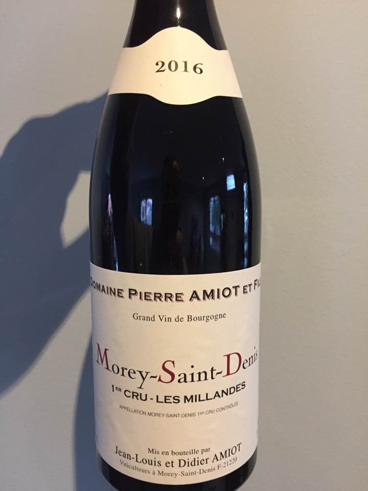 Domaine Pierre Amiot & Fils – Les Millandes 2016 – Morey-Saint-Denis ...