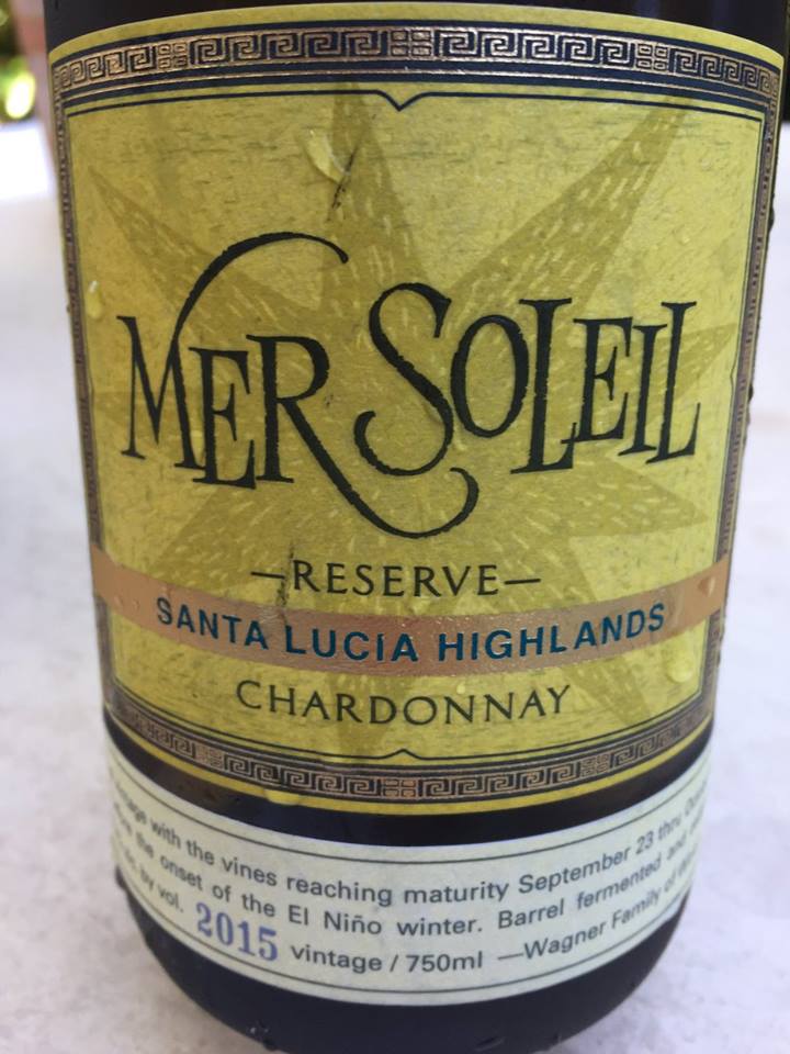 Mer Soleil – Chardonnay 2015 Reserve – Santa Lucia Highlands – Monterey ...