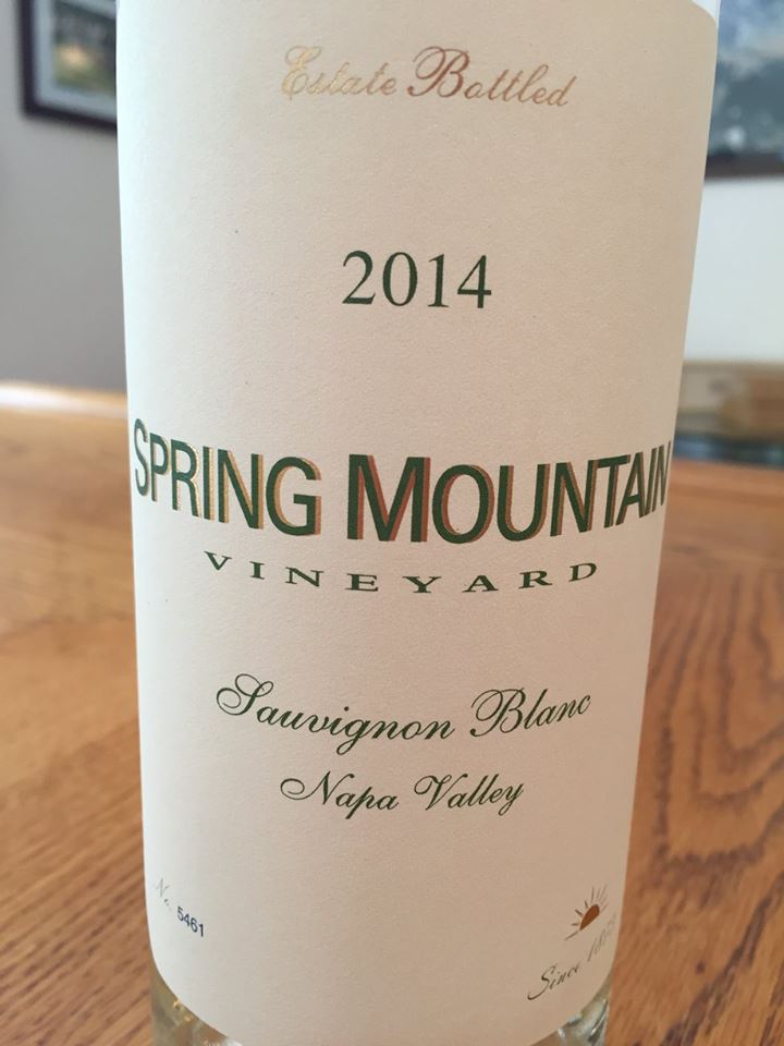 Spring Mountain Vineyard – Sauvignon Blanc 2014 – Napa Valley | Vertdevin