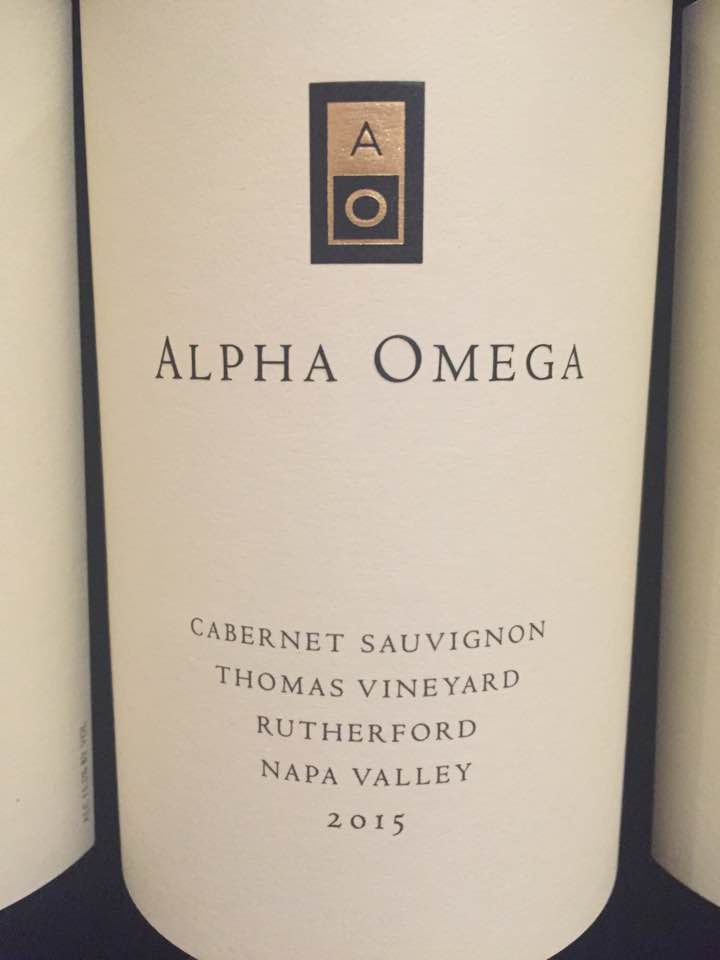 Alpha Omega – Cabernet Sauvignon 2015, Thomas Vineyard – Rutherford ...